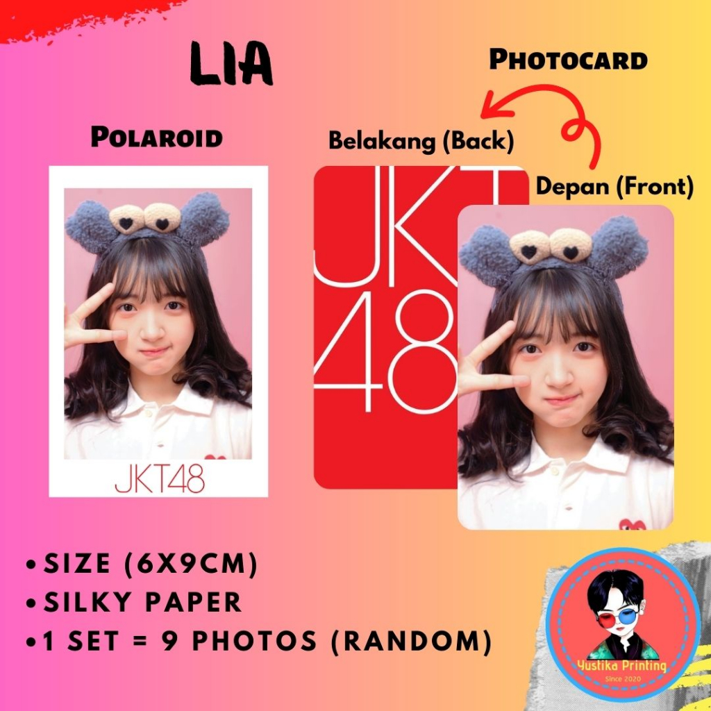 Jual (ISI 9 PCS) PHOTOCARD POLAROID JKT48 CATHY CALLIE ASHEL ANINDYA AMANDA ALYA ADEL LIA ...