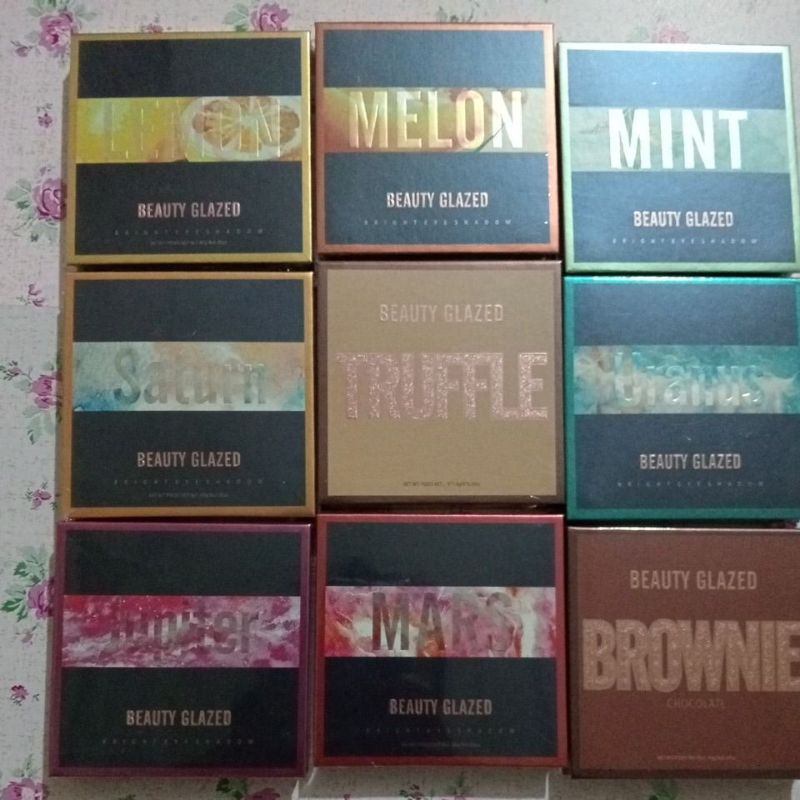 Jual (READY & ORI!) Beauty Glazed 9 Colors Warna Eyeshadow Planet ...