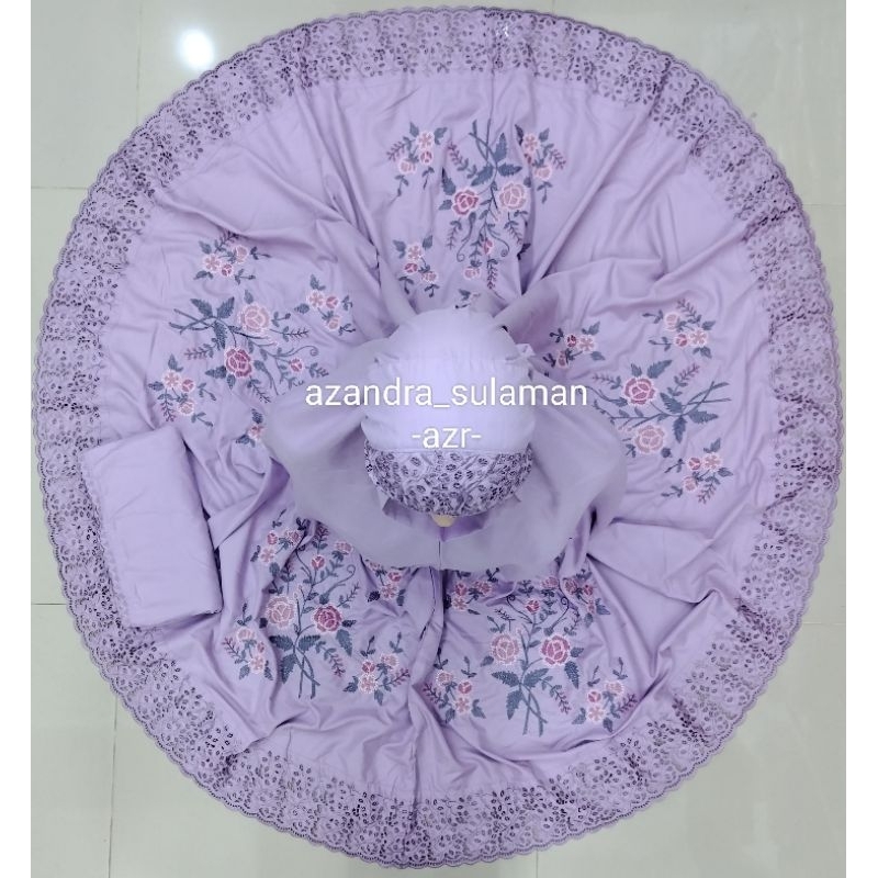 Jual mukena bordir kapalo samek dan bordir suji versi khadijah khas ...