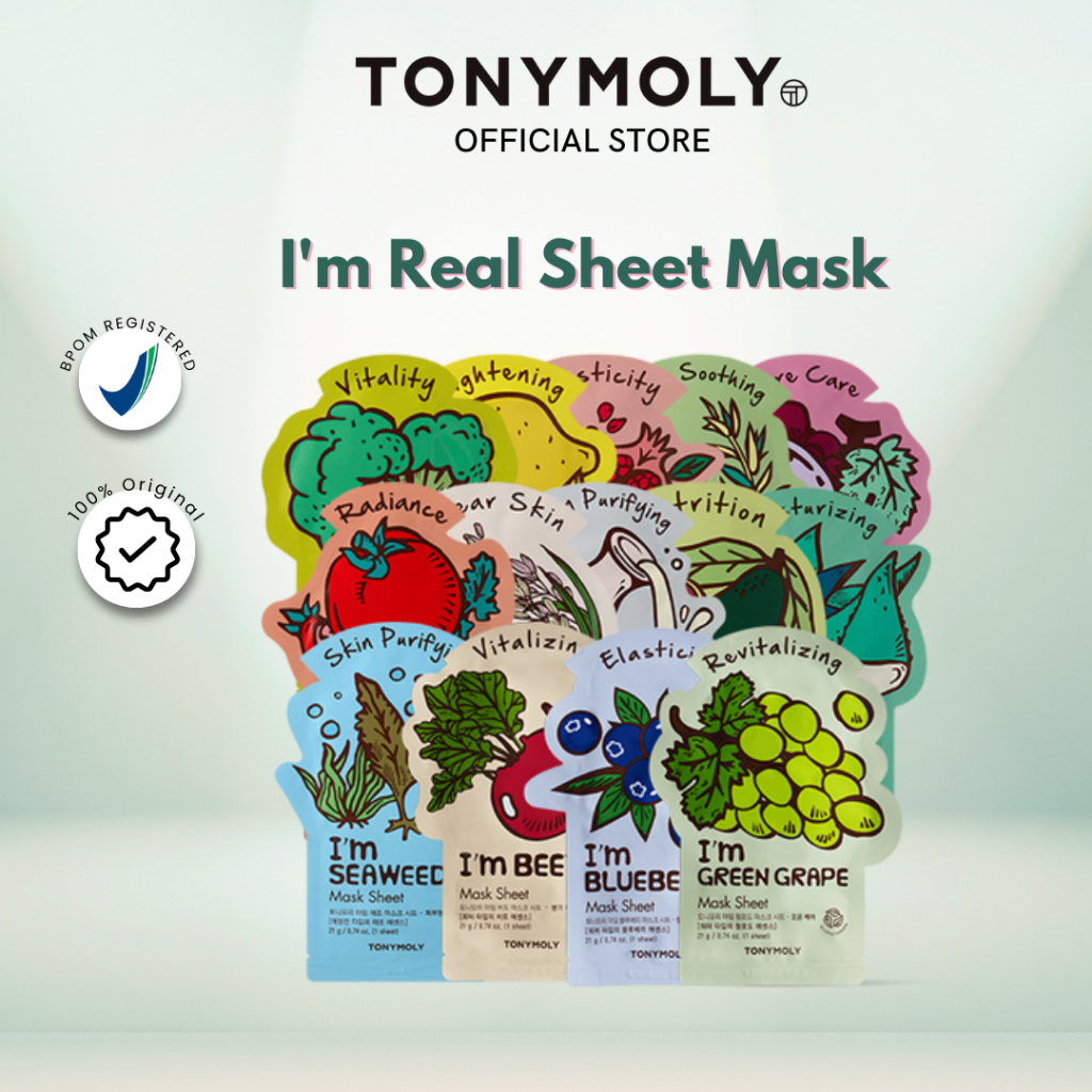 Jual TONY MOLY I'm Real Mask Sheet | Shopee Indonesia