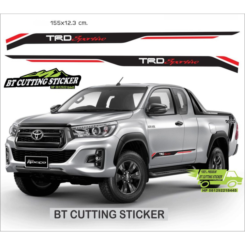 Jual HR01 Stiker Mobil Styling TOYOTA HILUX REVO trd sportivo stiker ...
