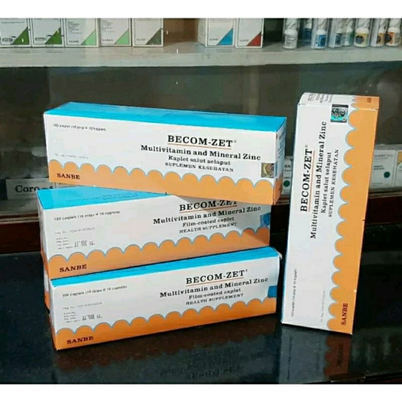 Jual Ed Juni 2025 Becom-zet Multivitamin ( harga Per karton @12 Box/Dos ...