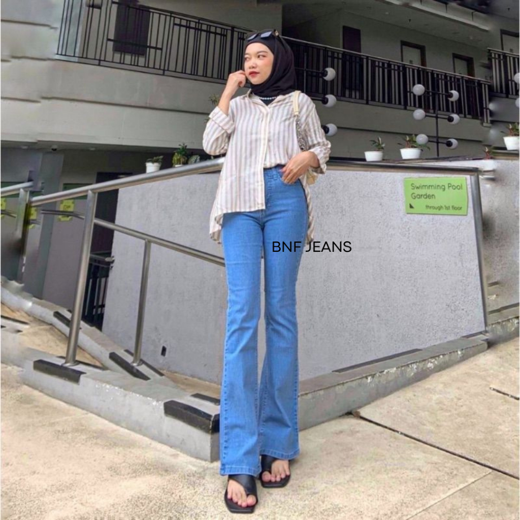 Jual Highwaist Jeans Cutbray Loose Anti Ngatung Melar Tebal - Cutbray ...