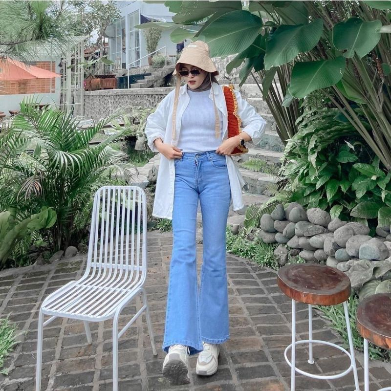 Jual Highwaist Jeans Cutbray Loose Anti Ngatung Melar Tebal - Cutbray Street | Shopee Indonesia