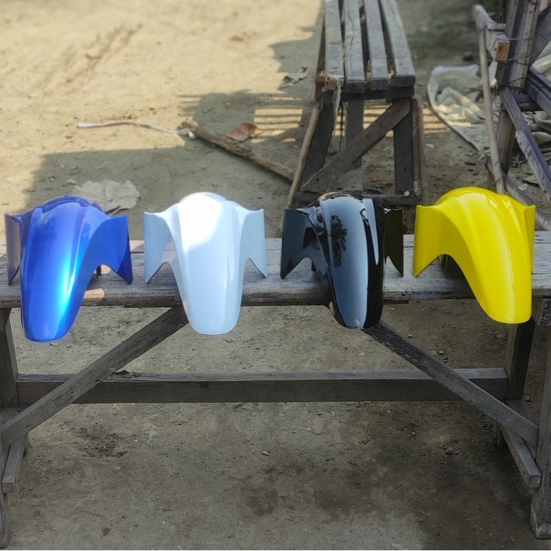 Jual Spakbor Depan Kawasaki Leo Slebor Depan Leo Biru Kuning Putih ...