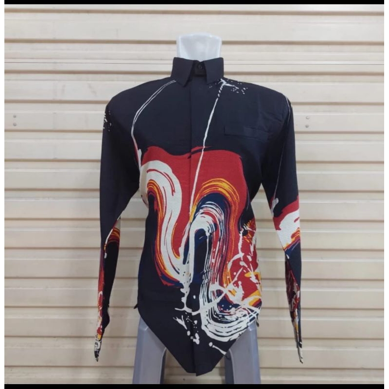 Jual Batik lengan panjang bahan TENUN DOBBY pakai lapisan puring HERO ...