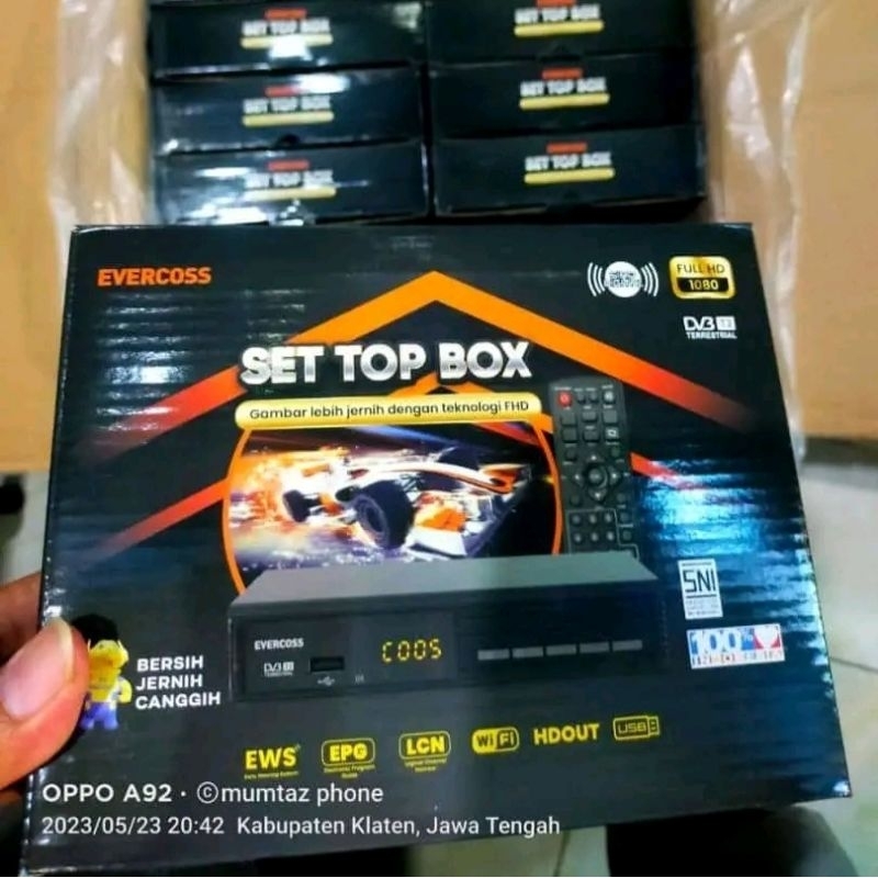 Jual STB Set Top Box Evercoss Prime Digital SNI berbahan Besi | Shopee ...
