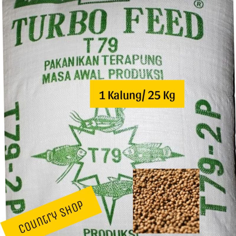 Jual Pelet Ikan/Pakan Ikan Turbo Feed T79-2P (2mm) / sak 25kg | Shopee ...