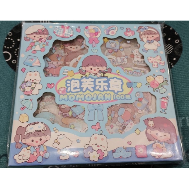 Jual STICKER MOMO KARTUN AESTHETIC WATERPROOF 1 BOX | Shopee Indonesia