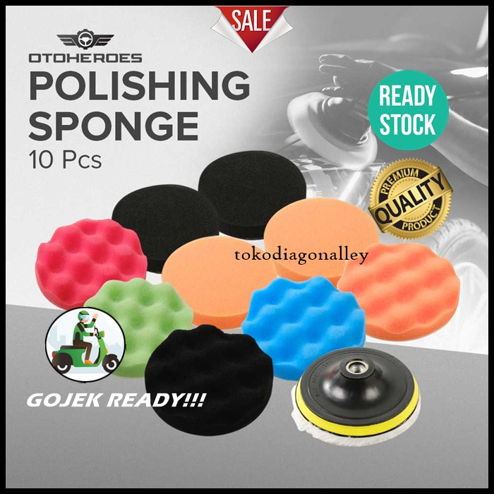 Jual Sponds Poles Mobil Sponge Busa Poles Spon Poles Polishing Set Car ...