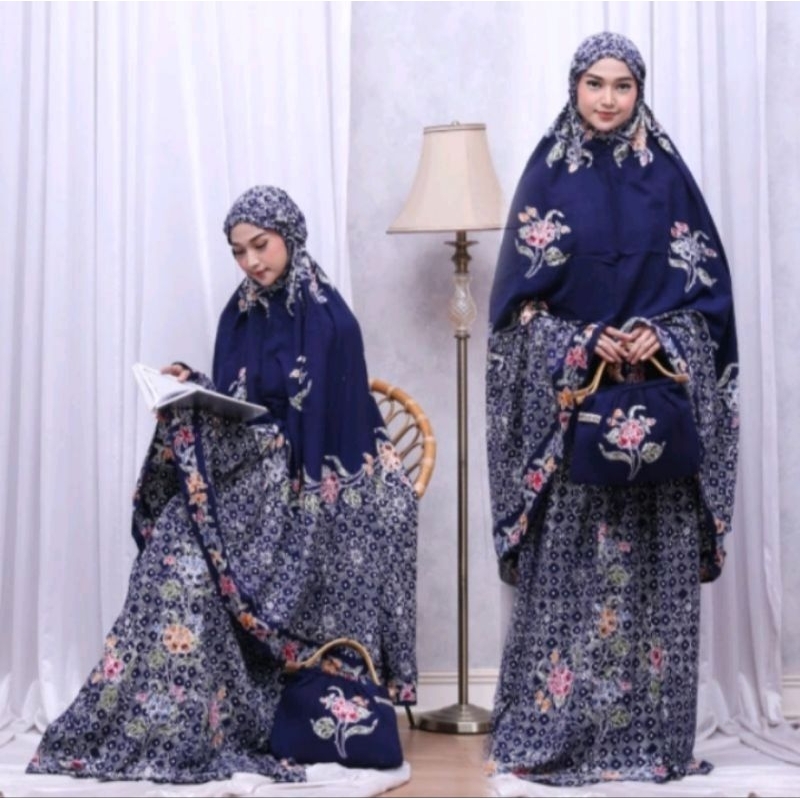Jual Mukena batik Alfariz encim warna | Shopee Indonesia