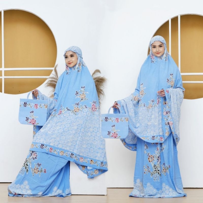 Jual Mukena batik Alfariz encim warna | Shopee Indonesia