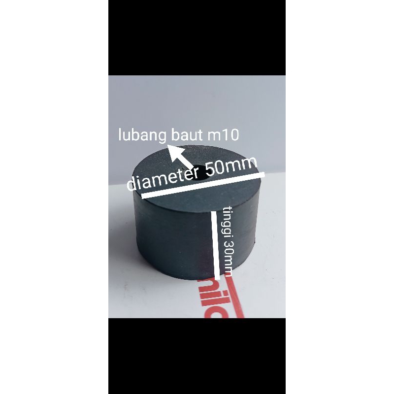 Jual Karet Mounting Ac 30×50×10mm Tanpa Baut Engine Rubber Monting ...