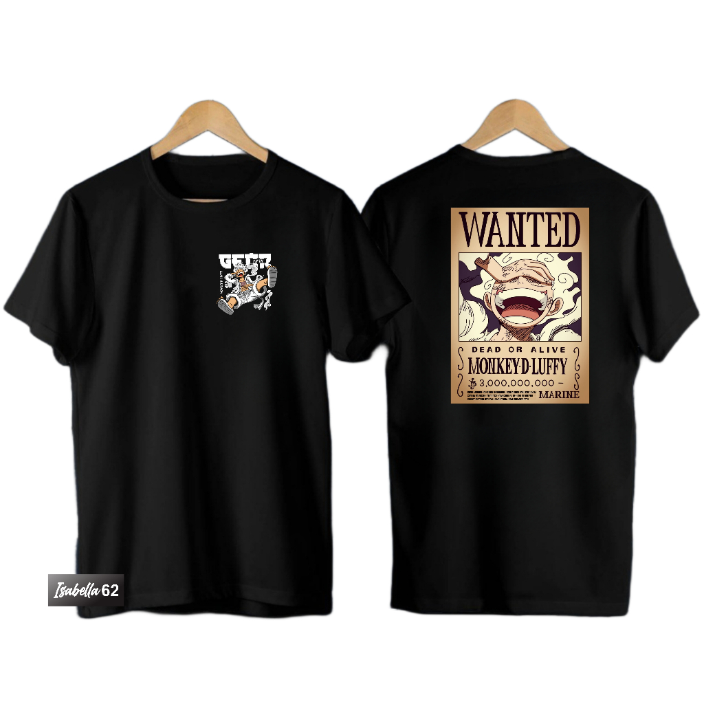Jual SUN GOD NIKA KAOS ANIME ONE PIECE LUFFY ZORO BAJU KARAKTER GEAR 5 ...