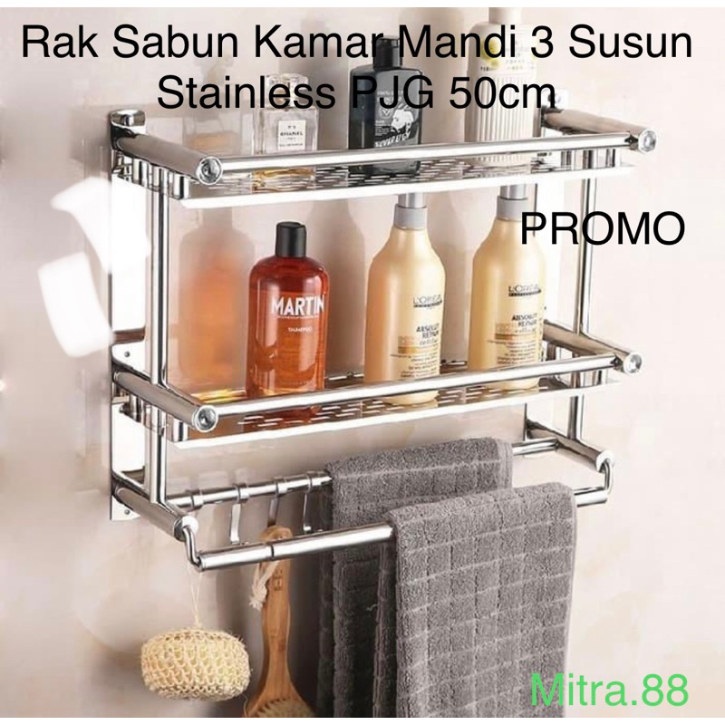 Jual Rak Sabun Rak Sampo Rak dinding serbaguna Rak Kamar mandi ...