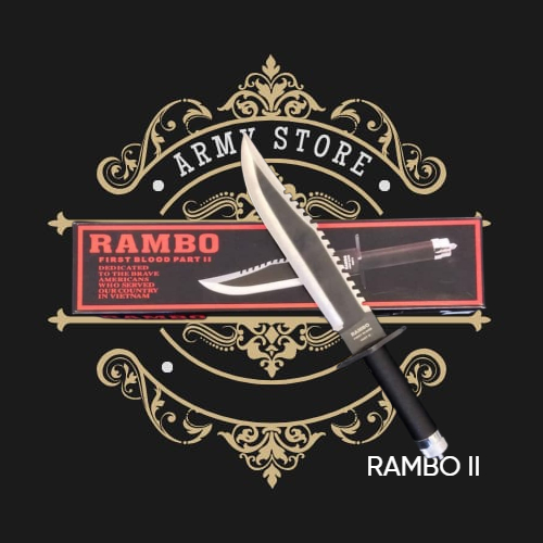 Jual pisau camping RAMBO PART II survival kit | Shopee Indonesia