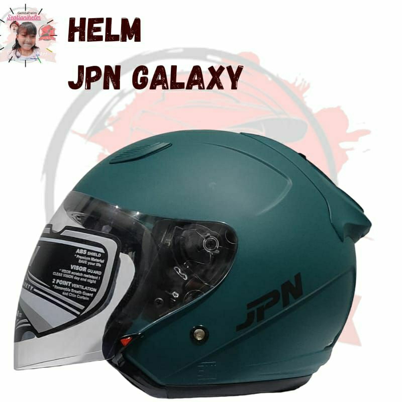 Jual Helm Half Face Standar JPN GALAXY ORIGINAL SNI Dewasa pria wanita ...