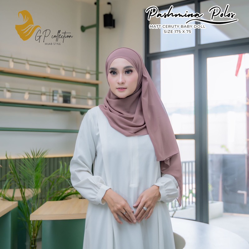 Jual Pashmina Ceruty Baby Doll !!! [ 175 x 75 ] Hijab Pashmina Premium | Shopee Indonesia