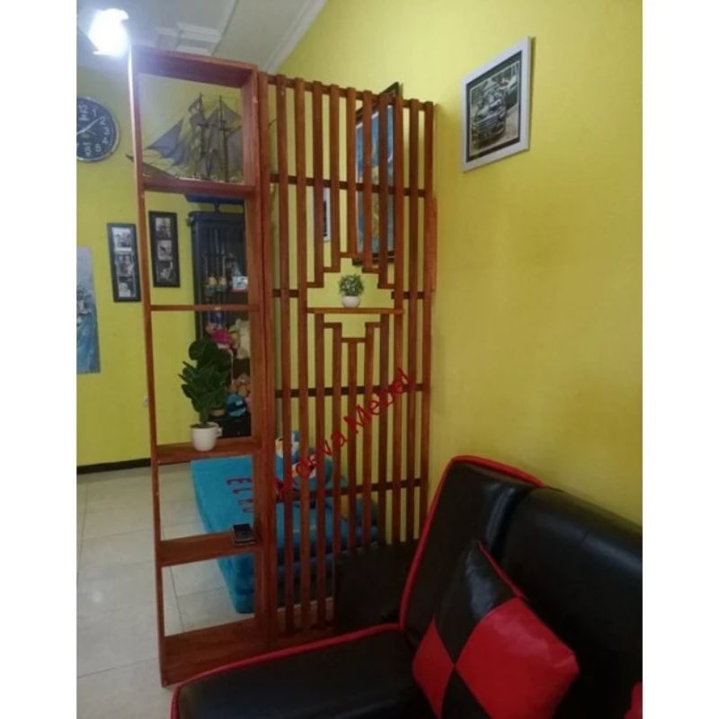 Jual Rak Partisi Penyekat Ruang Tamu Minimalis | Shopee Indonesia