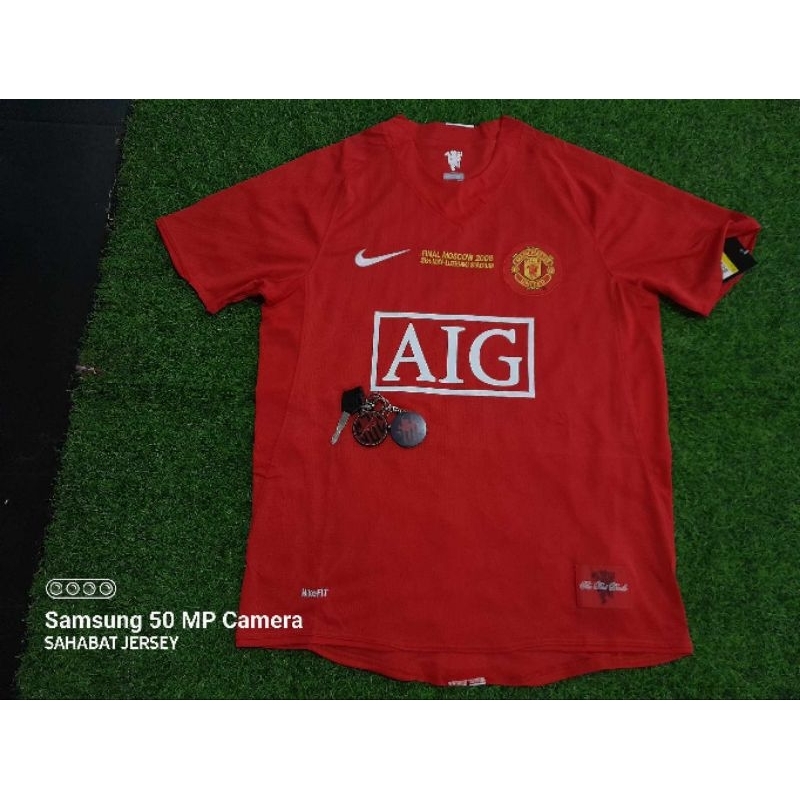Jual Jersey MU Home Retro Final Moscow Official Musim 2008 High Quality ...