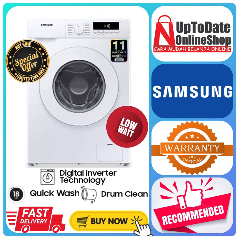 Jual SAMSUNG MESIN CUCI FRONT LOADING 7KG WW70T3020WW WW70T DIGITAL ...