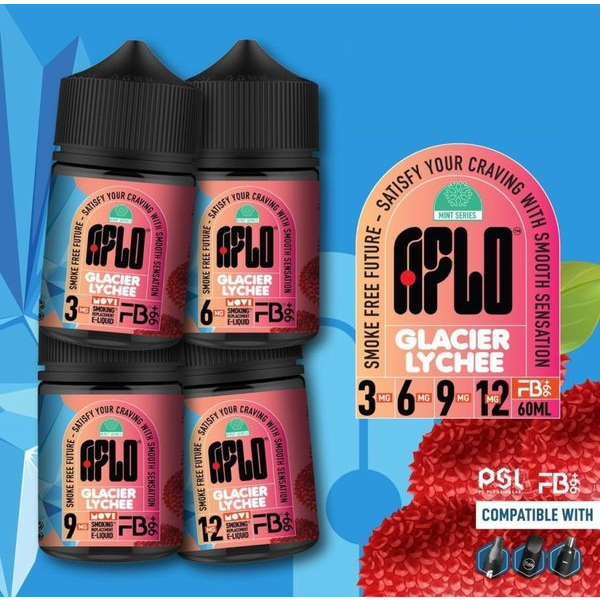 Jual LIQUID FREEBASE 99+ AFLO MINT SERIES > GLACIER LYCHEE > 3MG / 6MG ...
