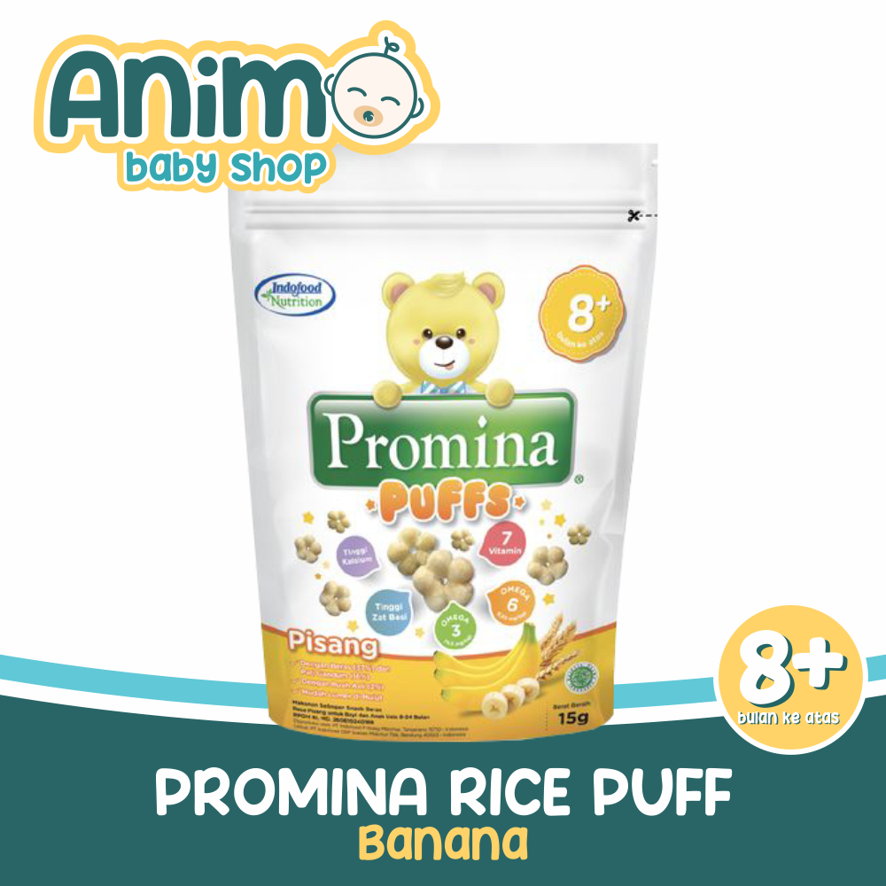 Jual PROMINA 8+ PUFF BANANA PEACH BLUEBERRY STRAWBERRY APEL 15gr ...