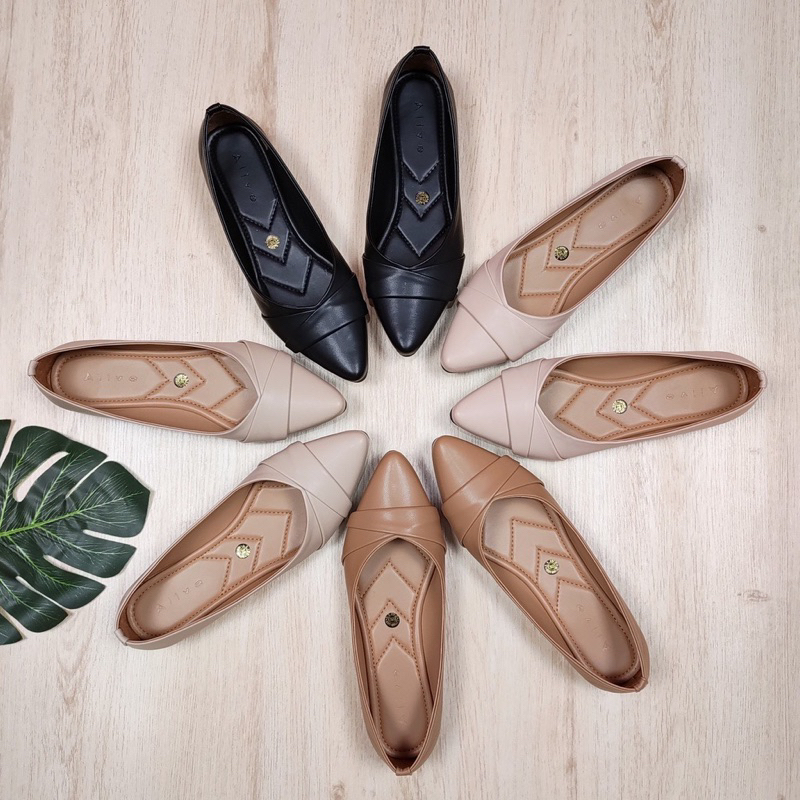 Jual ARF Collection Sepatu Flat Shoes Wanita Salvia | Shopee Indonesia