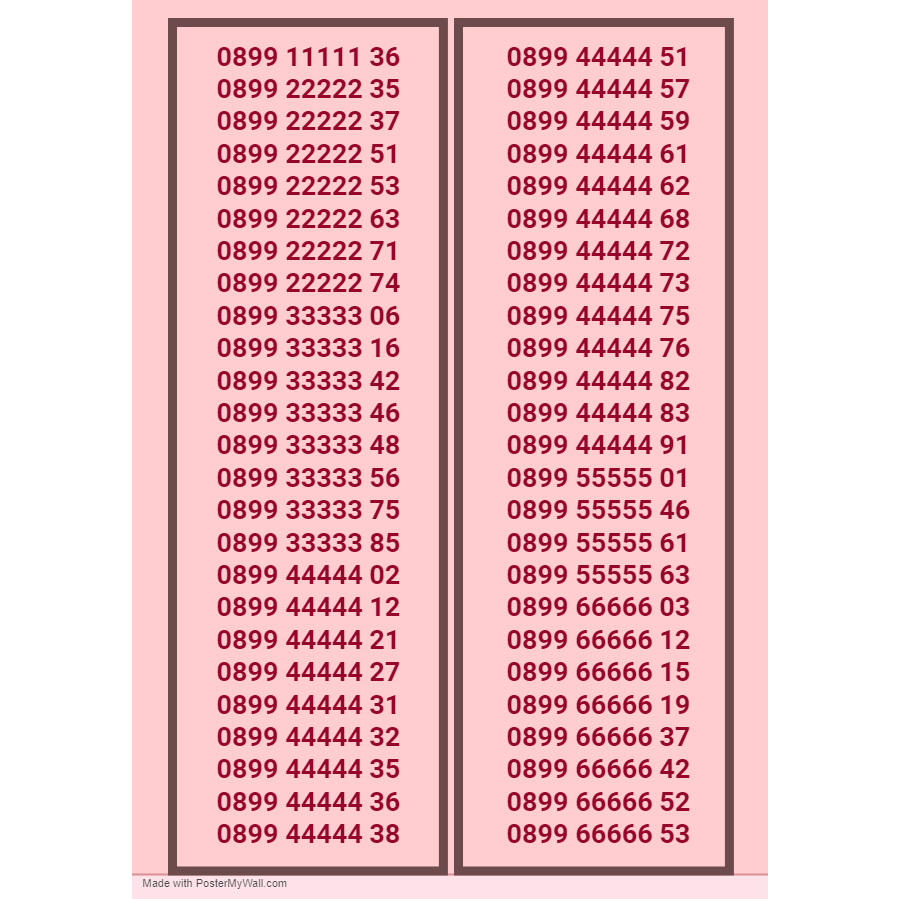 Jual Nomor HP Sesuai Keinginan (khusus Tri) / Nomor Cantik 11 Digit TRI ...