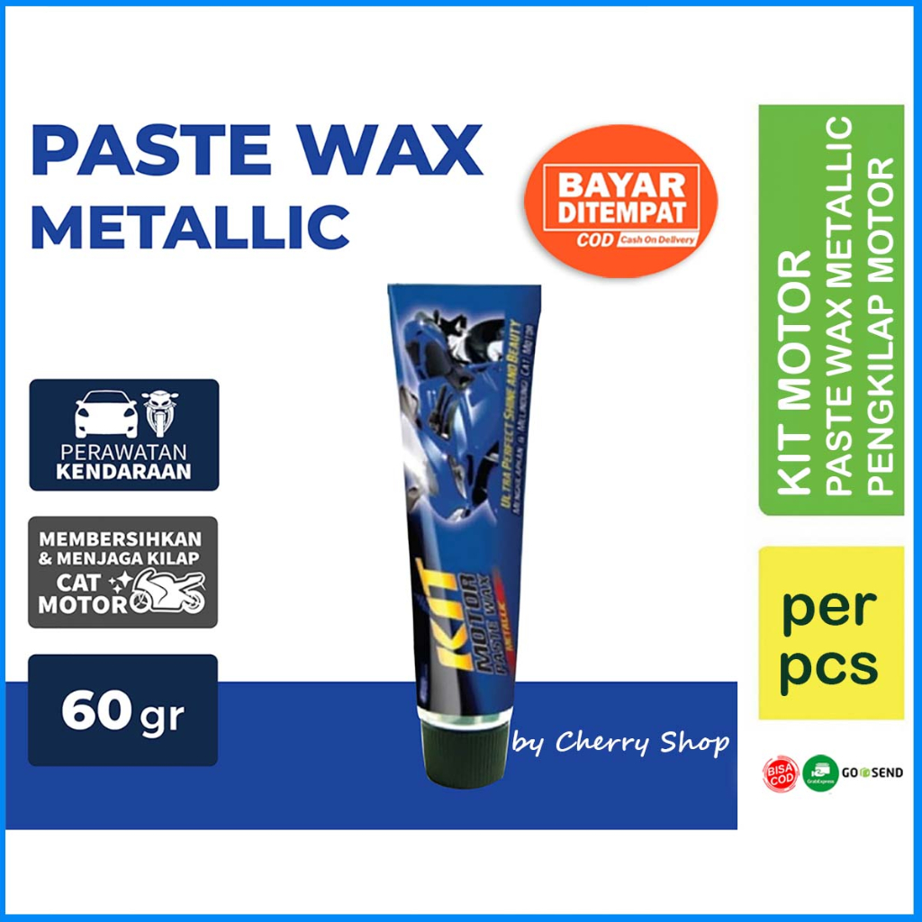 Jual [Pengkilap Motor] Kit Motor Paste Wax Metallic 60 gr | Shopee ...