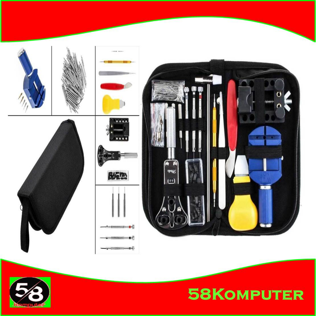 Jual Alat Reparasi Jam Tangan Set Servis Set Komplit Peralatan Reparasi ...
