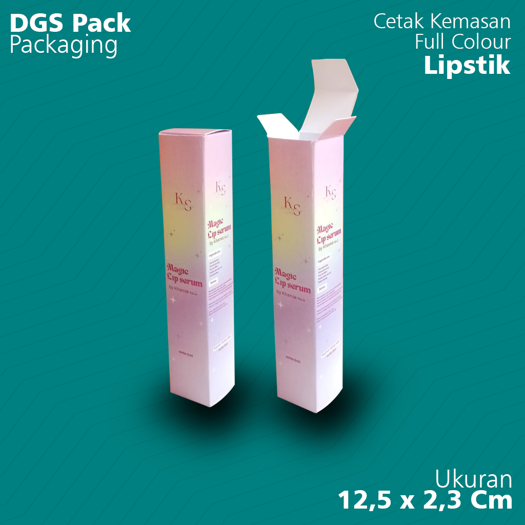 Jual Box lipstick Custom / Kemasan Lip cream / Lip tint / Lip gloss 2,3 x 2,3 x 12,3 cm CUSTOM ...