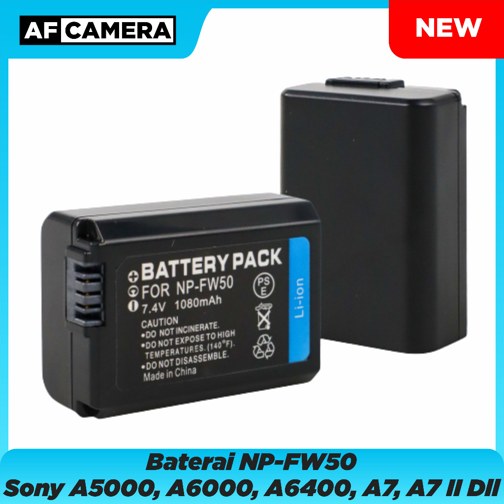 Jual Baterai Battery Mirrorless Sony NP FW50 For A5000 A5100 A6000 ...