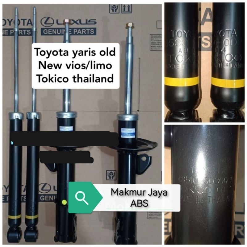 Jual shockbreaker shock absorber toyota yaris / new vios gen 2 depan ...
