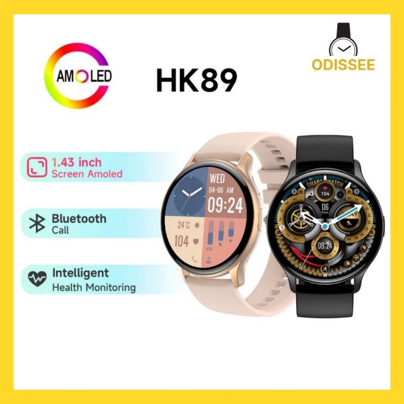 Jual HK89 SMARTWATCH AMOLED NFC ALWAYS ON DISPLAY ORIGINAL | Shopee ...