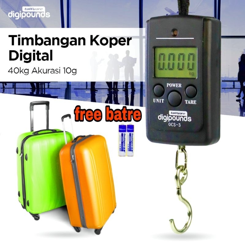 Jual Timbangan Digital Koper Portable Electronic Scale 40KG - TIMBANGAN ...