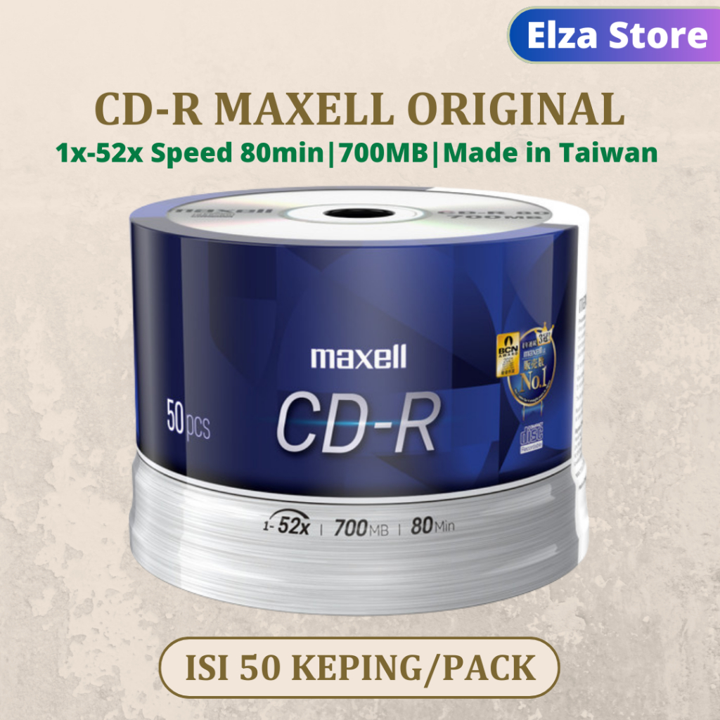 Jual CD-R MAXELL 50 KEPING/PACK | Shopee Indonesia