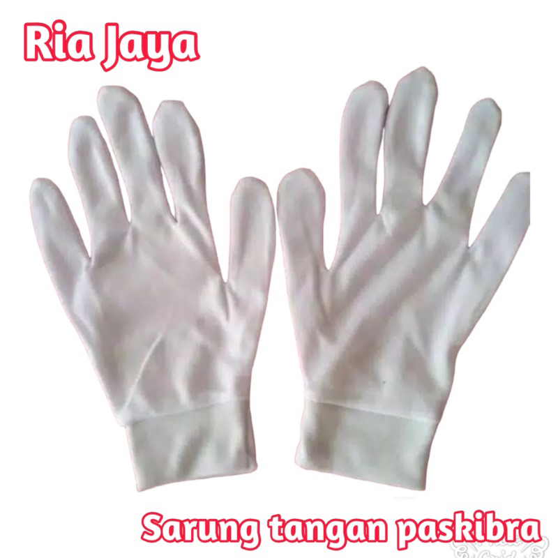 Jual Sarung Tangan Putih Paskibra Sarung tangan Putih Polos Sarung ...