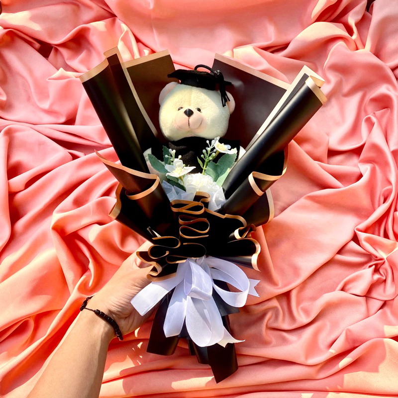 Jual Buket/Bouquet/bucket Tedy bear black hitam flower / bunga ...