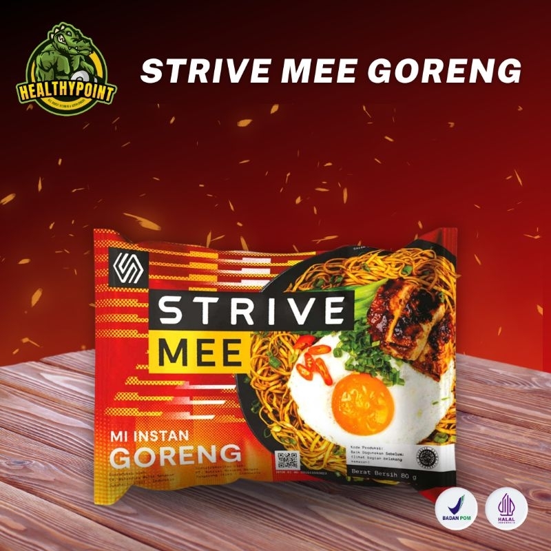 Jual Strive Mee Mie Goreng / Mie Kuah 75 Gram Tinggi Protein Non MSG ...