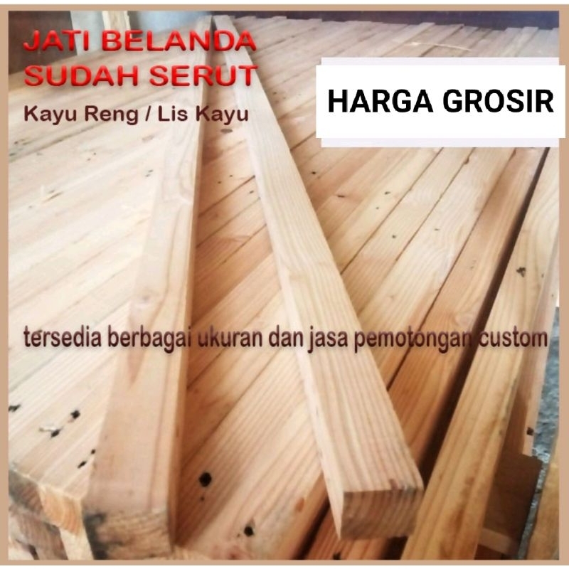 Jual kayu reng jati belanda termurah 120x2x2 | Shopee Indonesia