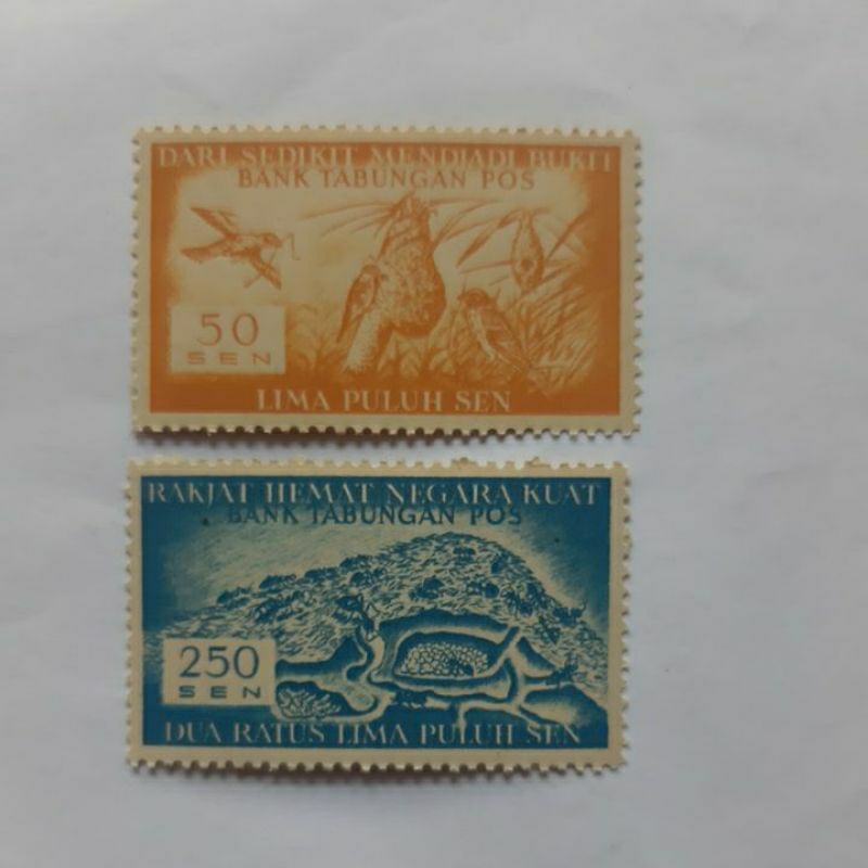 Jual Perangko Tabungan Pos set 2 prangko | Shopee Indonesia
