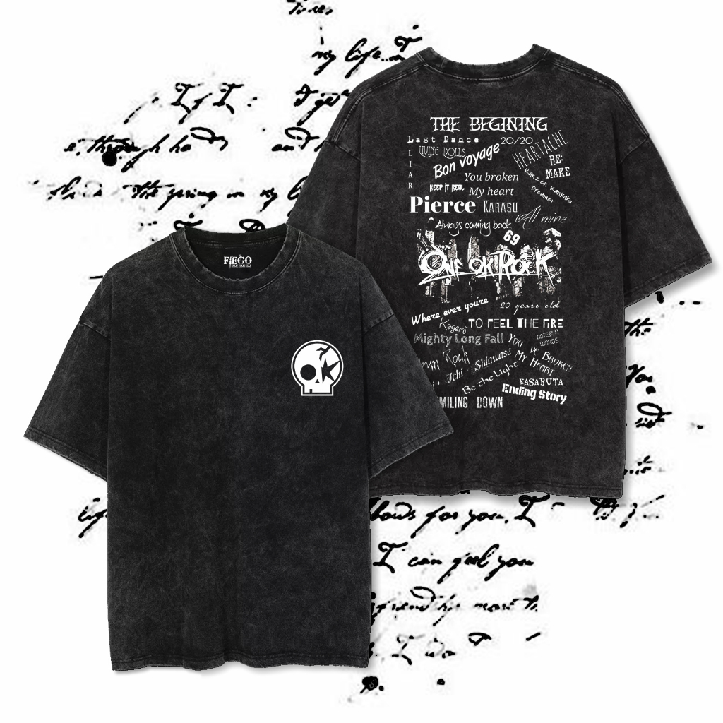 Jual Fiego "ONE OK ROCK SET 6" | Premium Oversize T-Shirt | Stone Wash ...