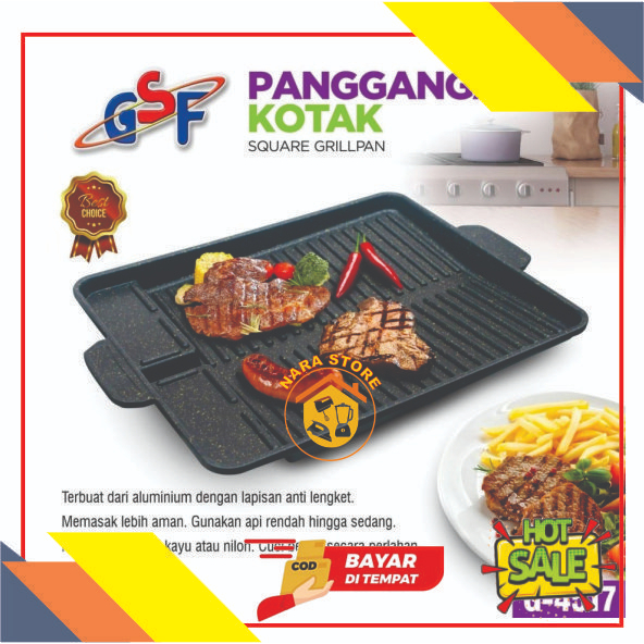 Jual ANGGANGAN KOTAK SQUARE GRILLPAN GSF / KOREAN BBQ YAKINIKU MULTI ...
