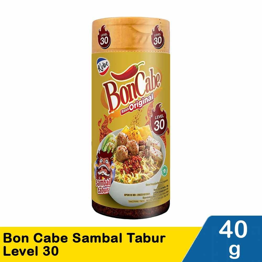 Jual Kobe BonCabe Sambal Tabur Original Level 10 / 15 / 30 Botol ...