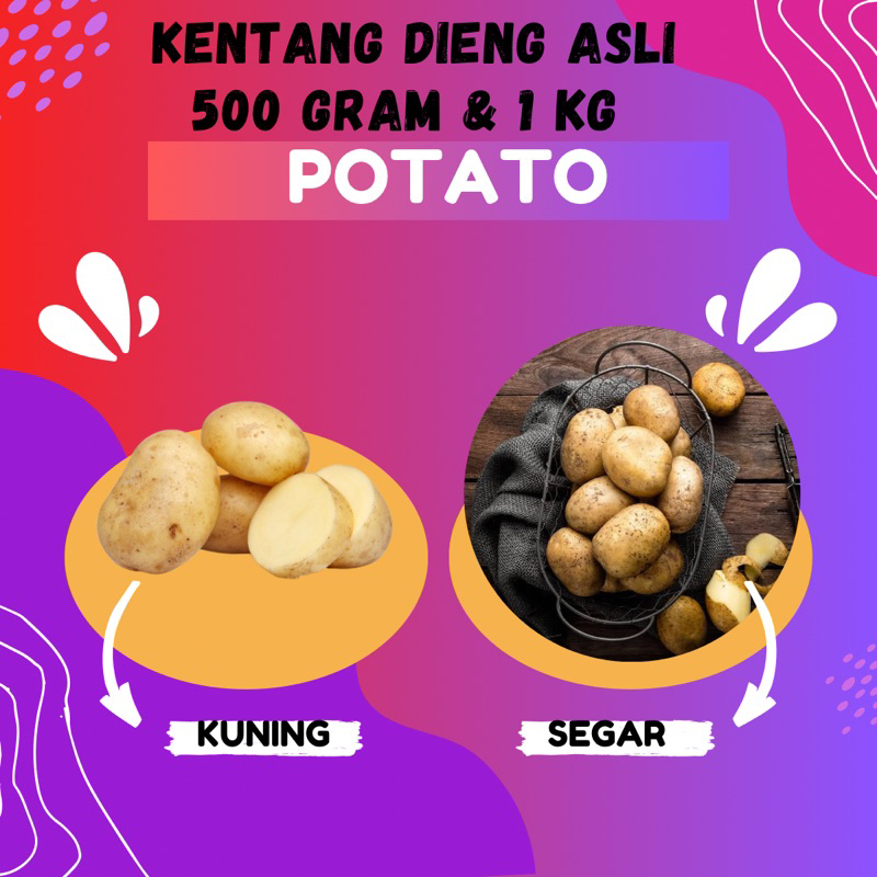 Jual KENTANG DIENG SEGAR 500GR & 1KG | Shopee Indonesia