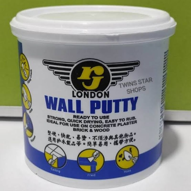 Jual Dempul Tembok dan Kayu Plamir wall putty RJ london isi 1kg ...