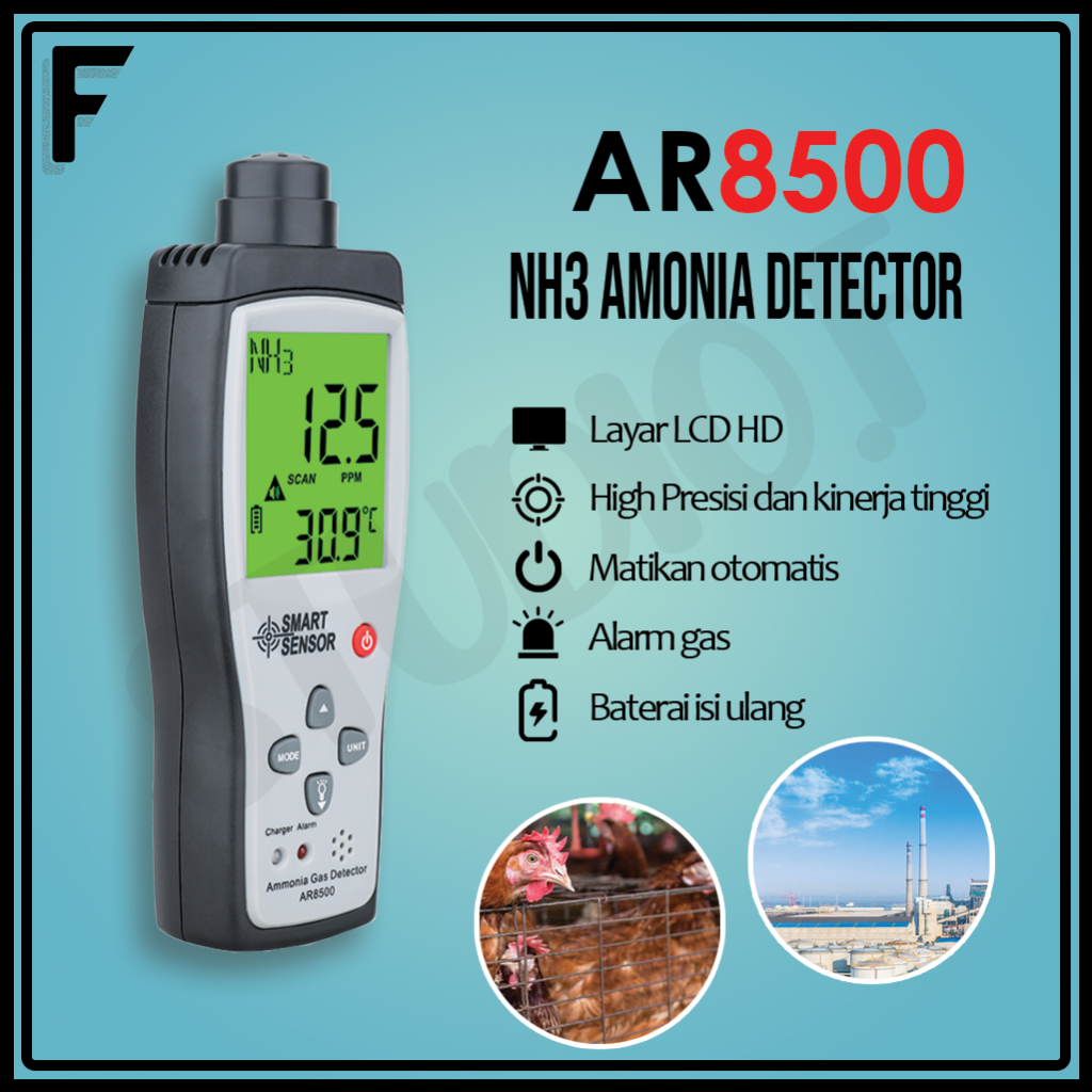 Jual Ammonia Gas Detector Smart Sensor AR8500 NH3 Amonia AR-8500 ...