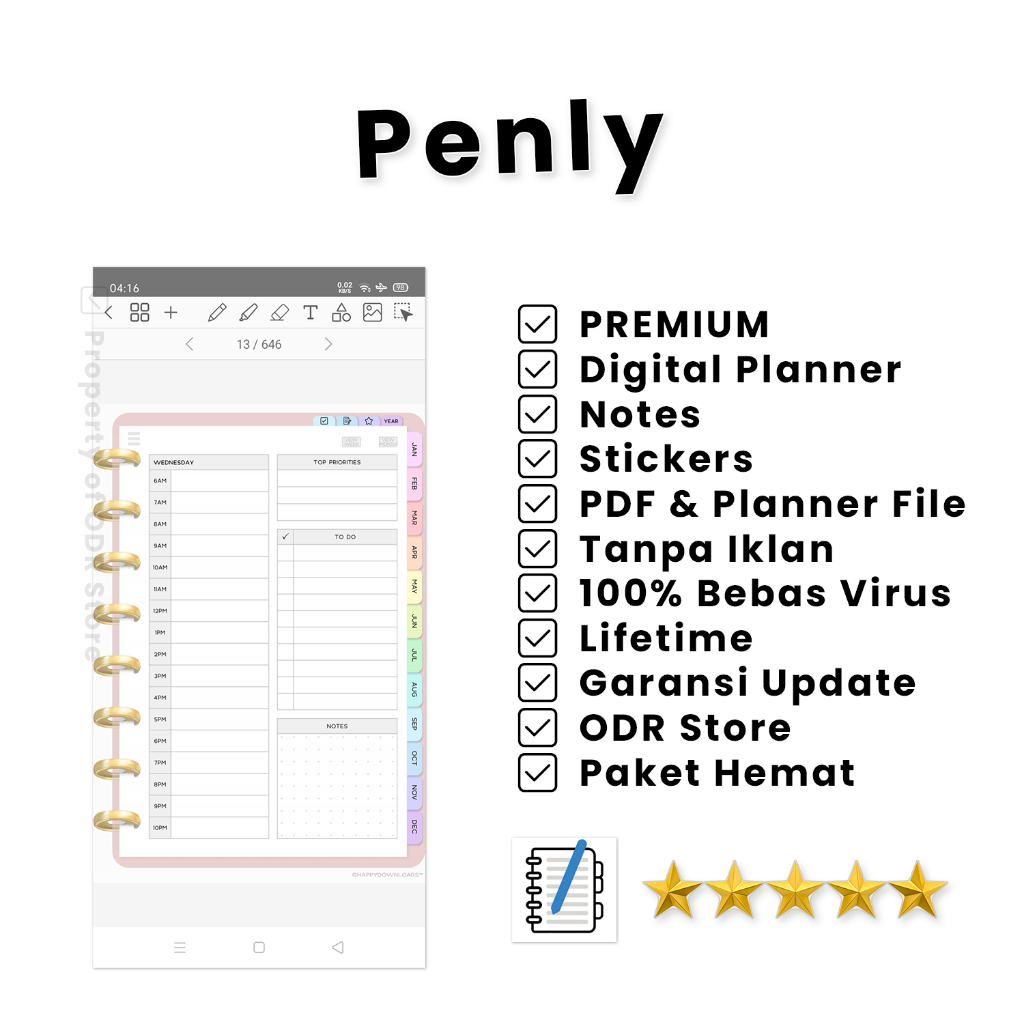 Jual penly lifetime perencanaan digital penjurnalan dan pencatatan ...