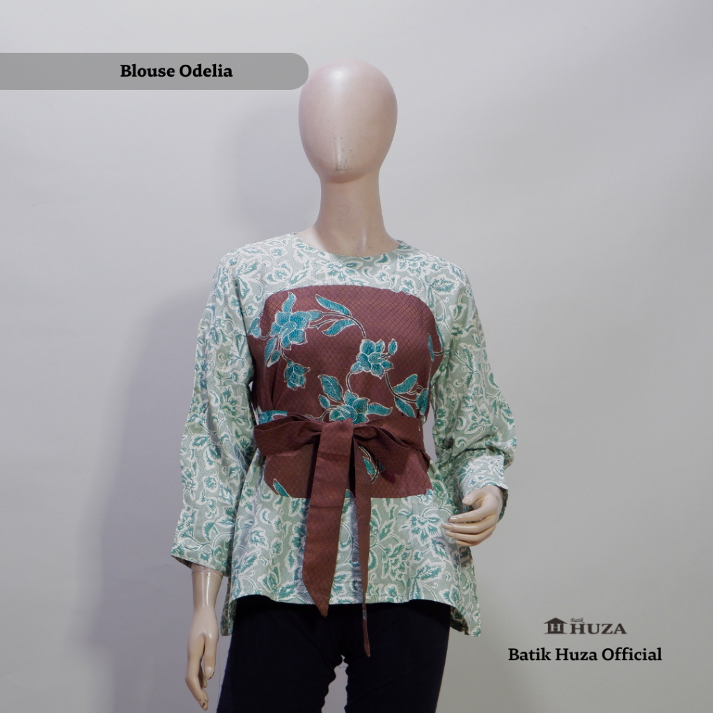 Jual Batik Huza Blouse Batik Odelia | Shopee Indonesia